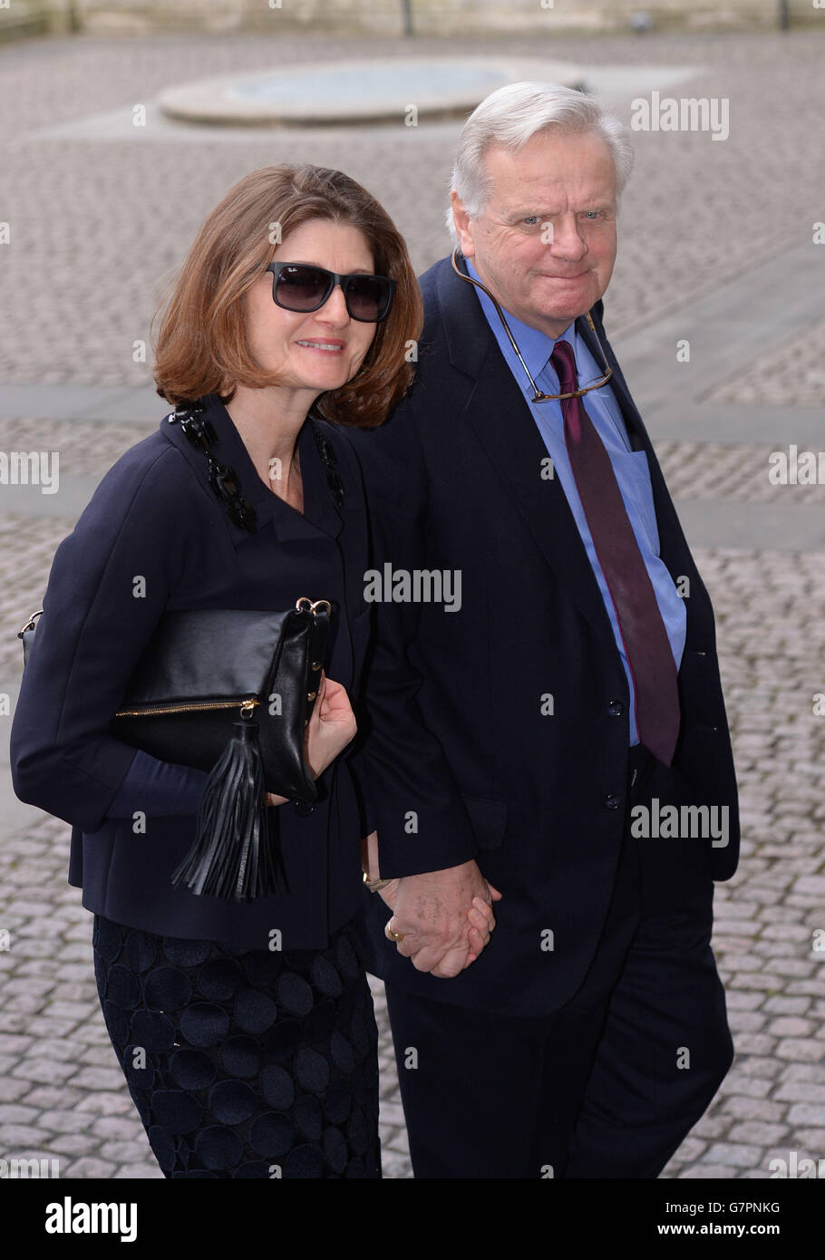Michael Grade arrives at Westminster Abbey in London for the memorial ...
