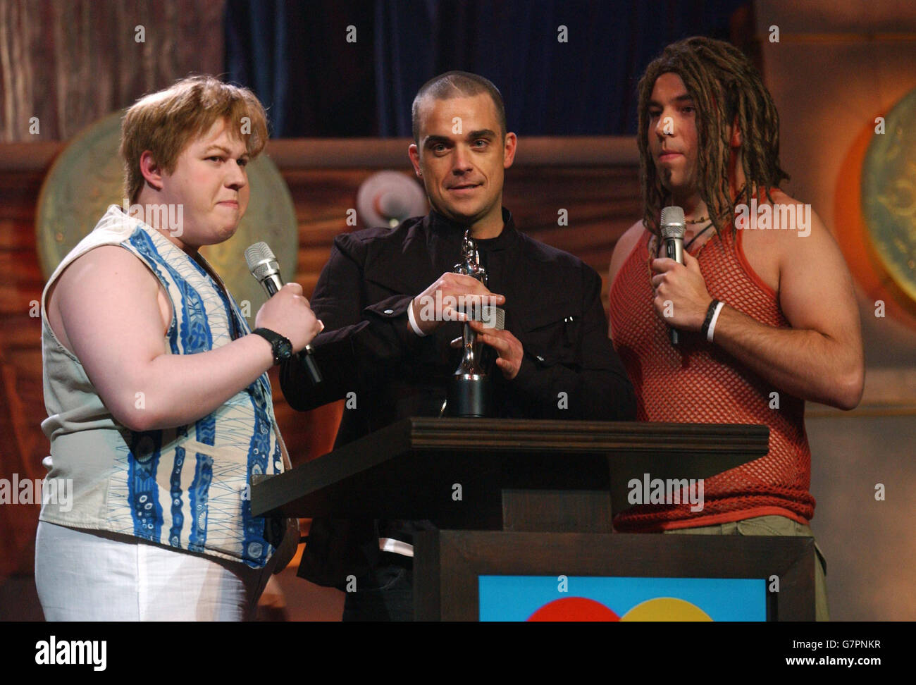 Brit Awards 2005 - Earls Court - On Stage Stock Photo - Alamy