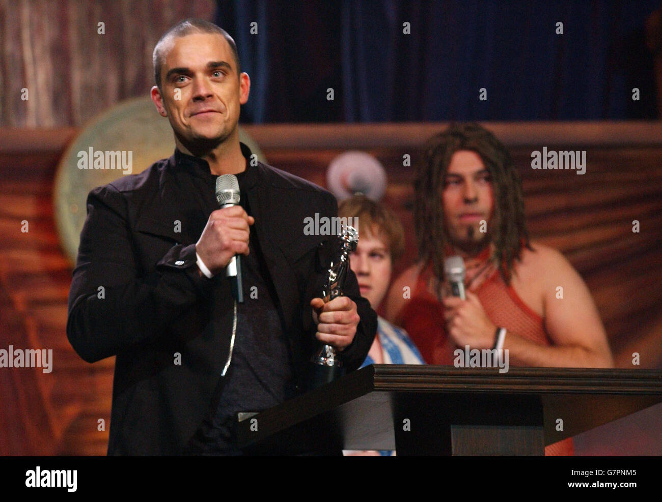 Brit Awards 2005 - Earls Court - On Stage Stock Photo - Alamy