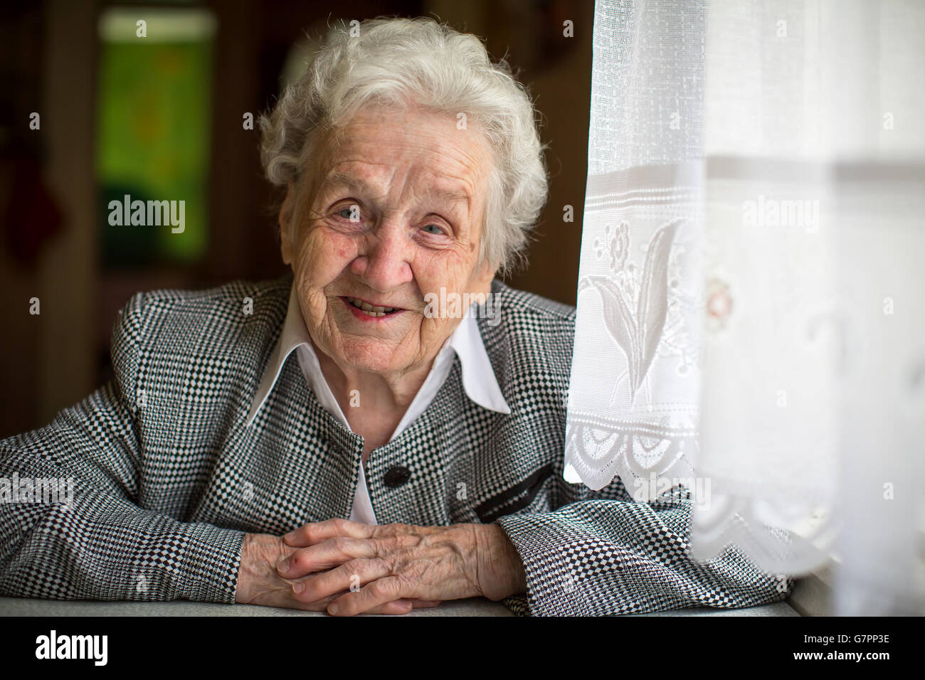 Portrait cheerful elegant senior hi-res stock photography and images ...