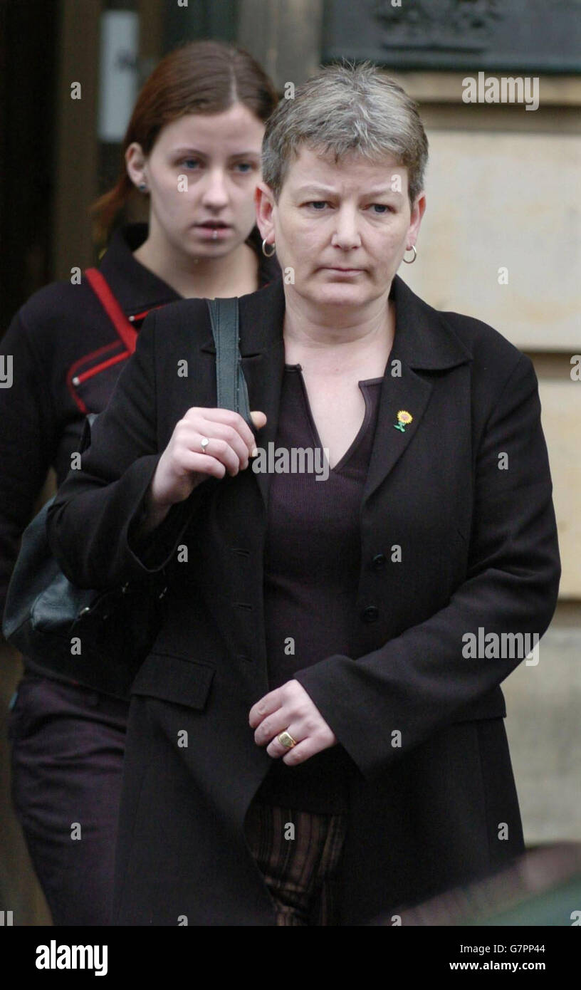 Judy Jones, mother of Jodi, leaves at the end of the Jodi Jones murder ...