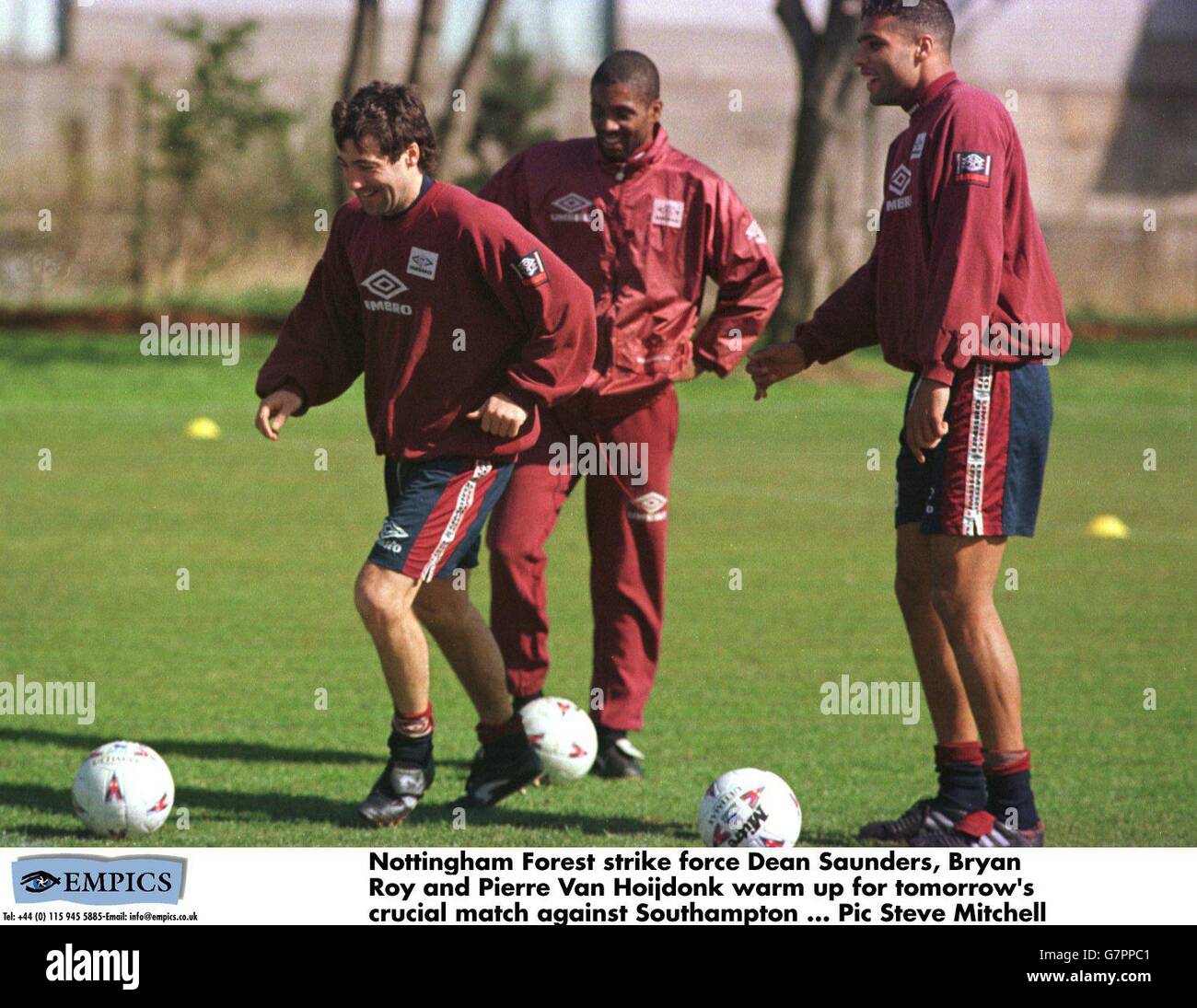 English Premier league soccer Nottingham forest training. Nottingham ...