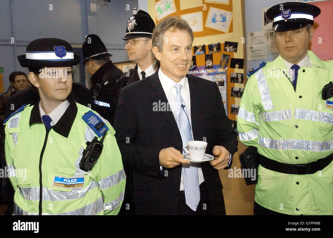 Britain's Prime Minister Tony Blair - Shipley Stock Photo - Alamy