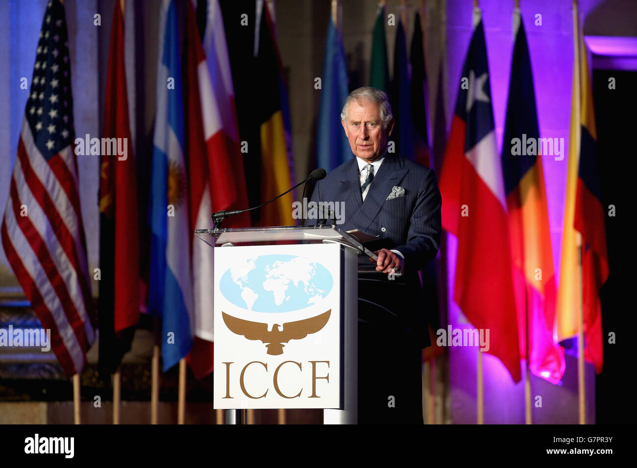 The Prince of Wales gives a speech at an Exceptional Leadership in ...