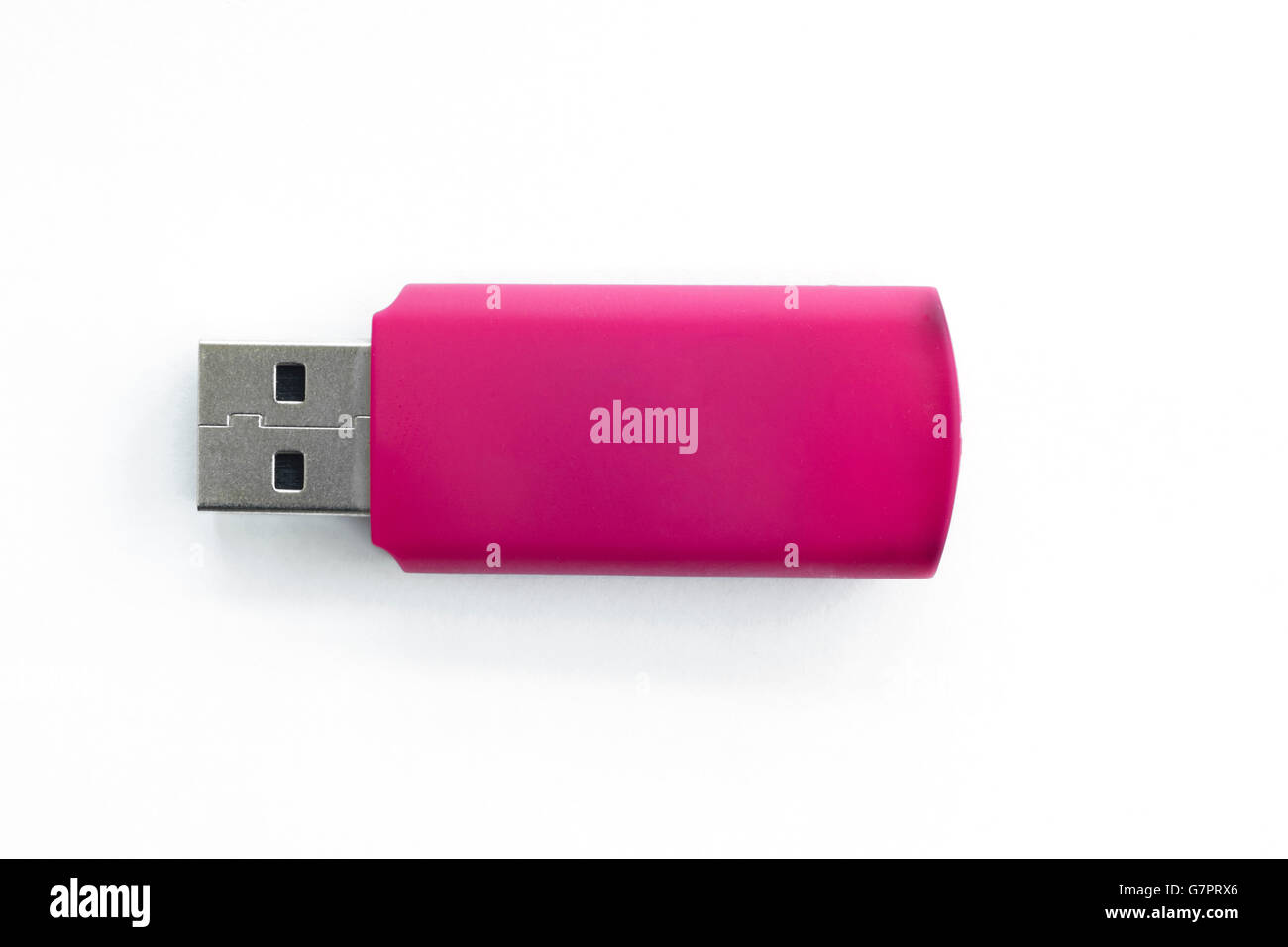 Pink usb pen drive on a white isolated background Stock Photo - Alamy