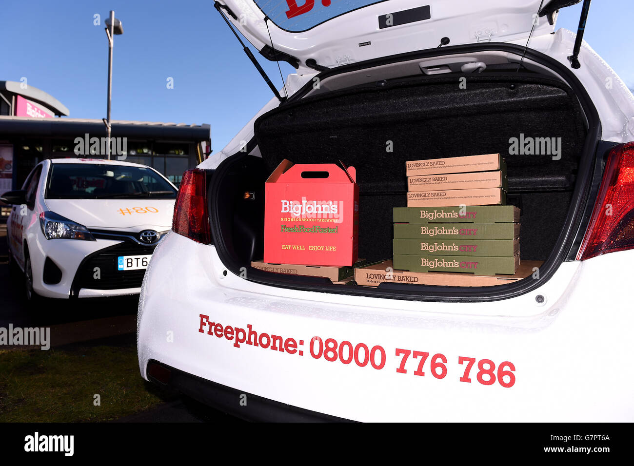 Toyota fleet handover to big johns in garrison lane hi-res stock ...