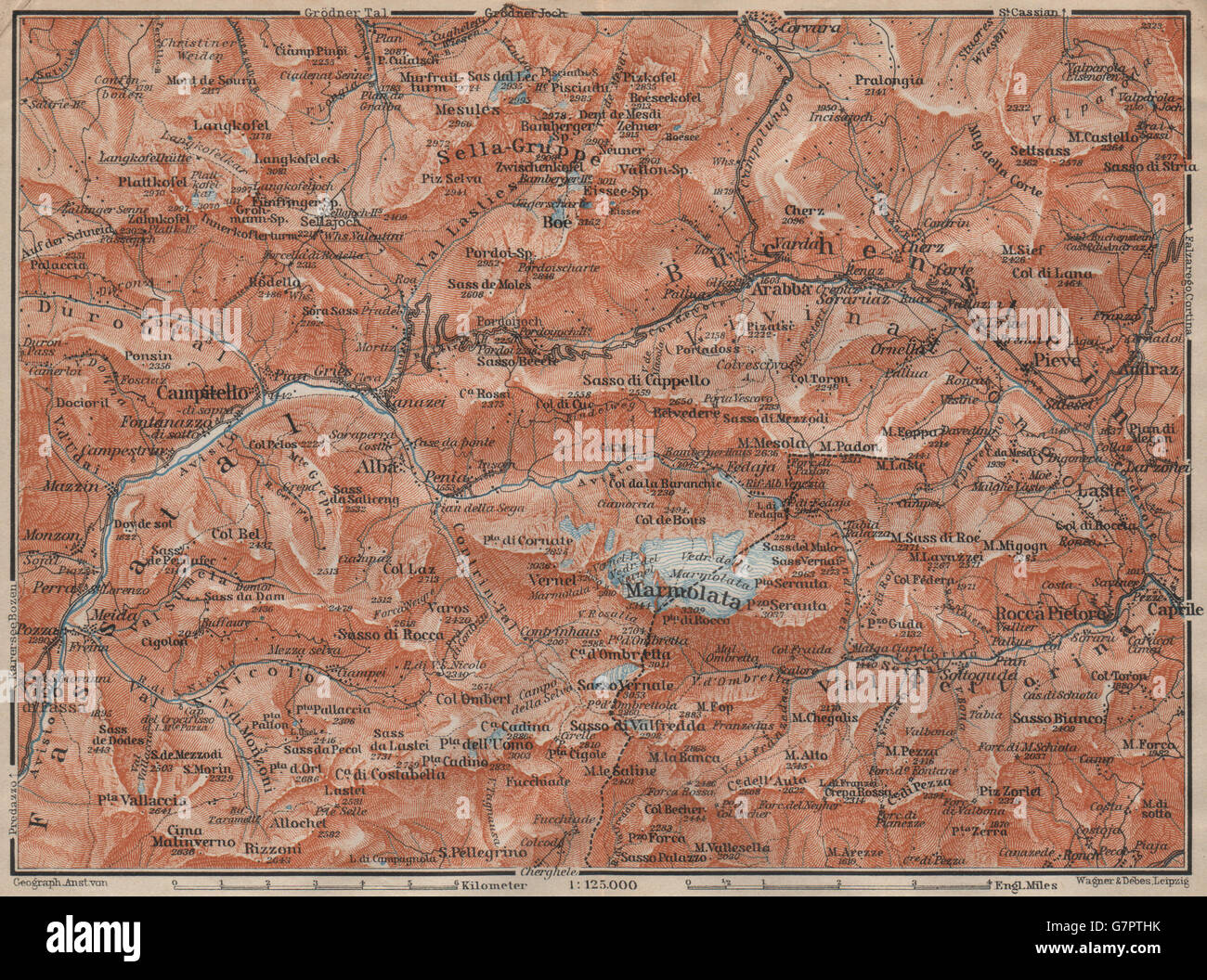 LADIN VALLEYS. Marmolada Arabba/Rèba Fascia Fodóm Mëisules Ciampedèl ...