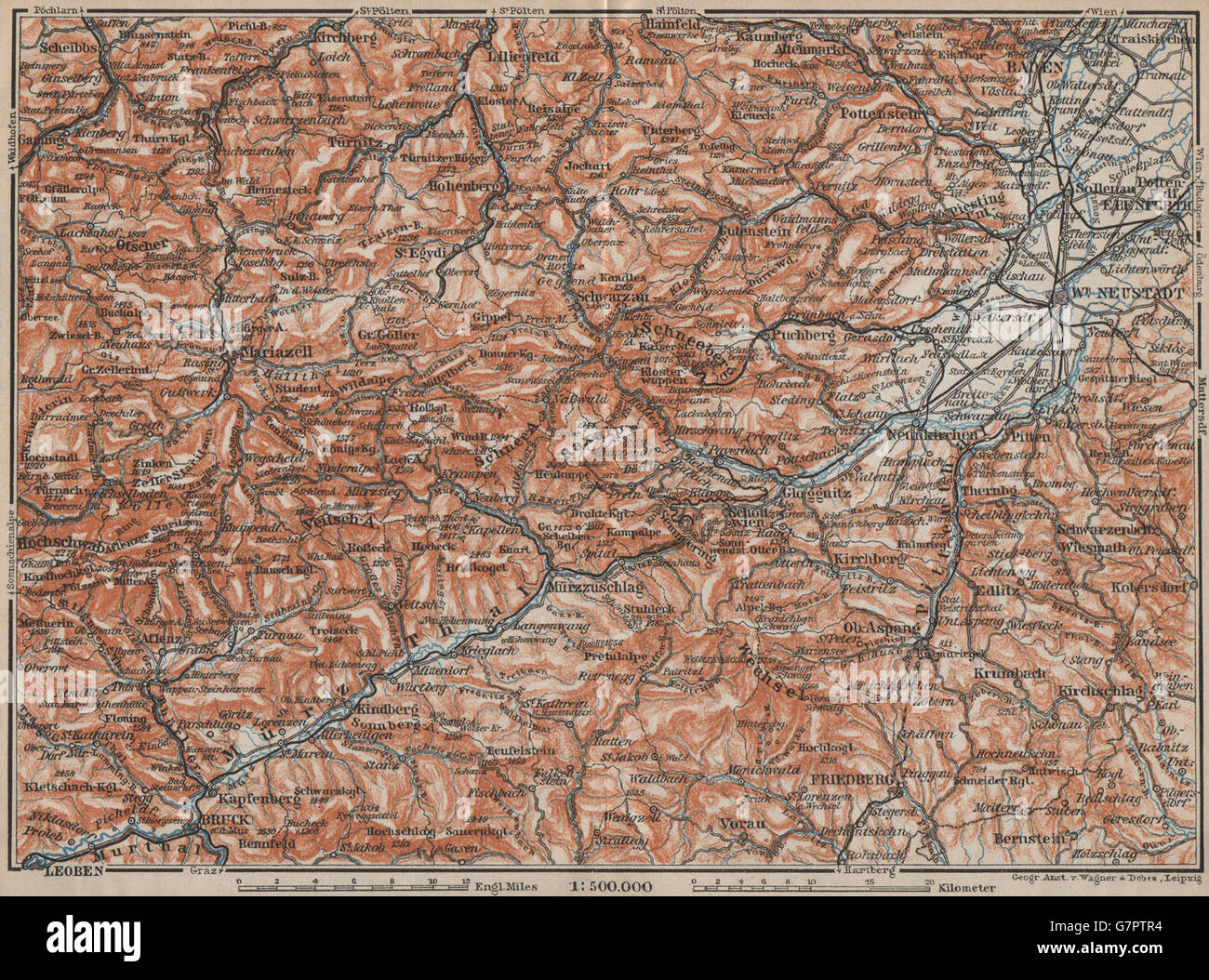SEMMERING & MARIAZELL environs. Mürztal Styria Baden bei Wien Austria ...