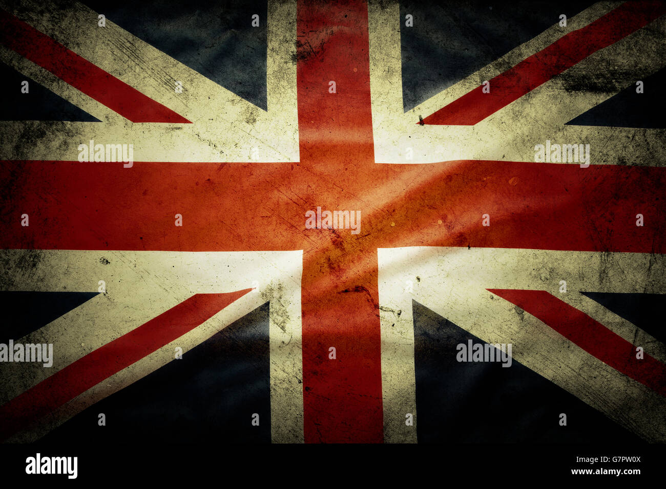 Closeup of grunge Union Jack flag Stock Photo - Alamy