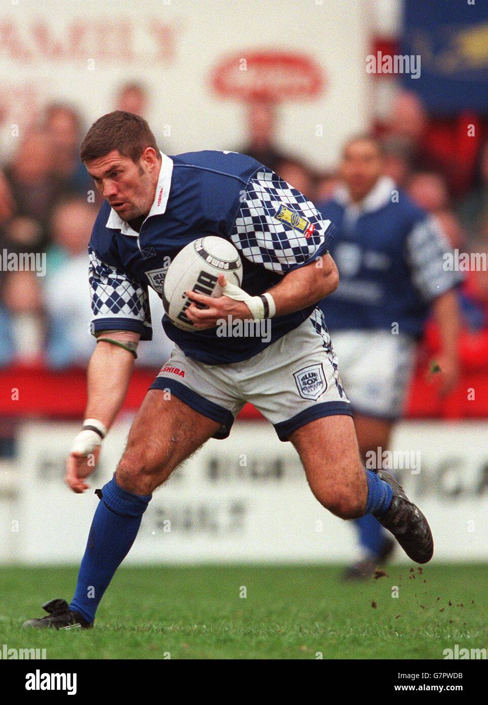 Rugby League - Wigan Warriors v Halifax Blue Sox. Michael Jackson ...