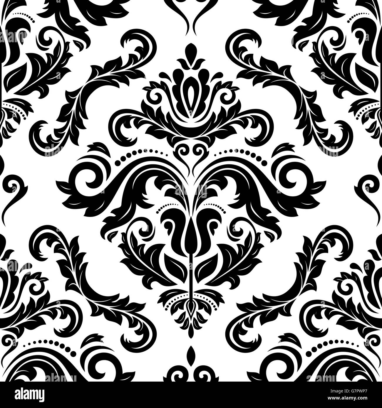 Seamless Vector Wallpaper in the Style of Baroque Stock Vector Image & Art - Alamy