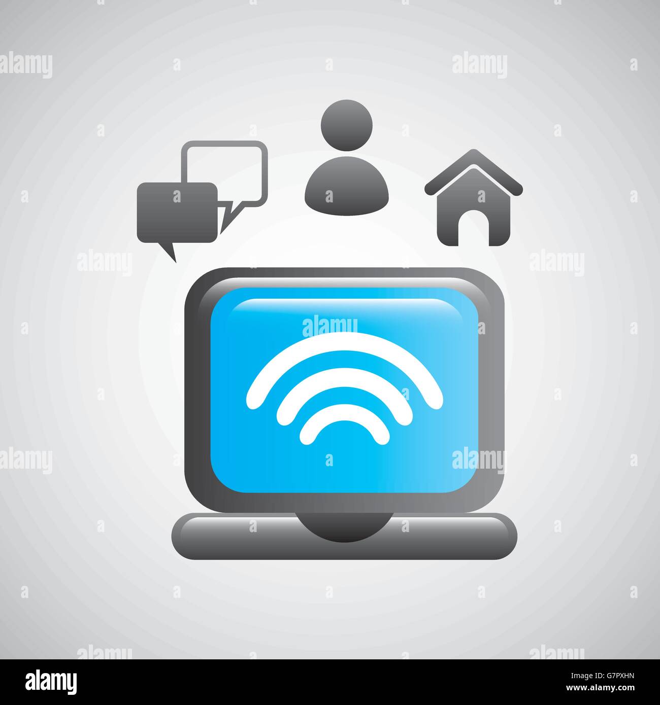 wifi connection design Stock Vector Image & Art - Alamy