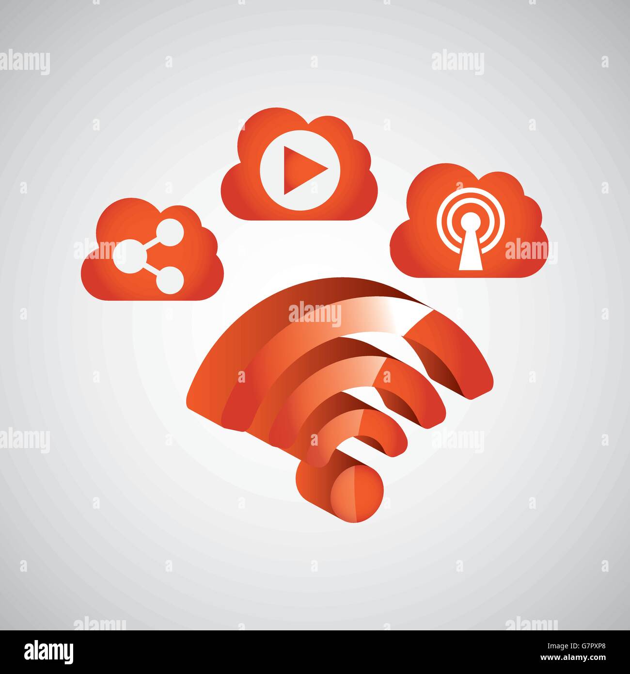 wifi connection design Stock Vector Image & Art - Alamy