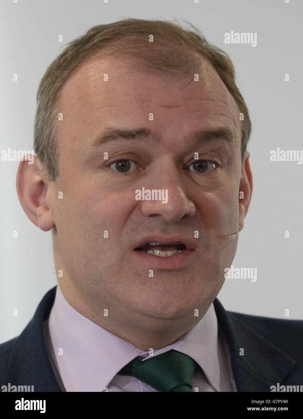 Ed Davey speech on energy Stock Photo - Alamy