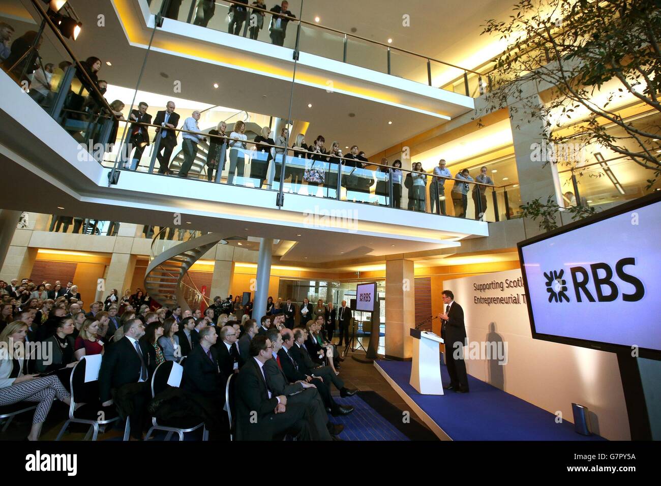 Ross McEwan, Chief Executive of RBS, gives a speech to announce RBS is ...
