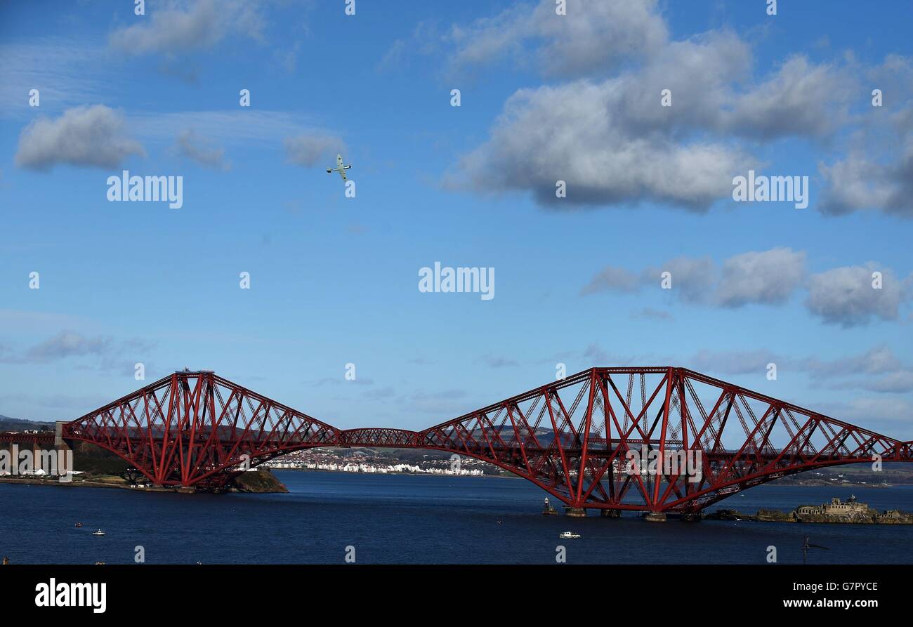 A flypast by a replica Spitfire marks the 125th anniversary of the ...
