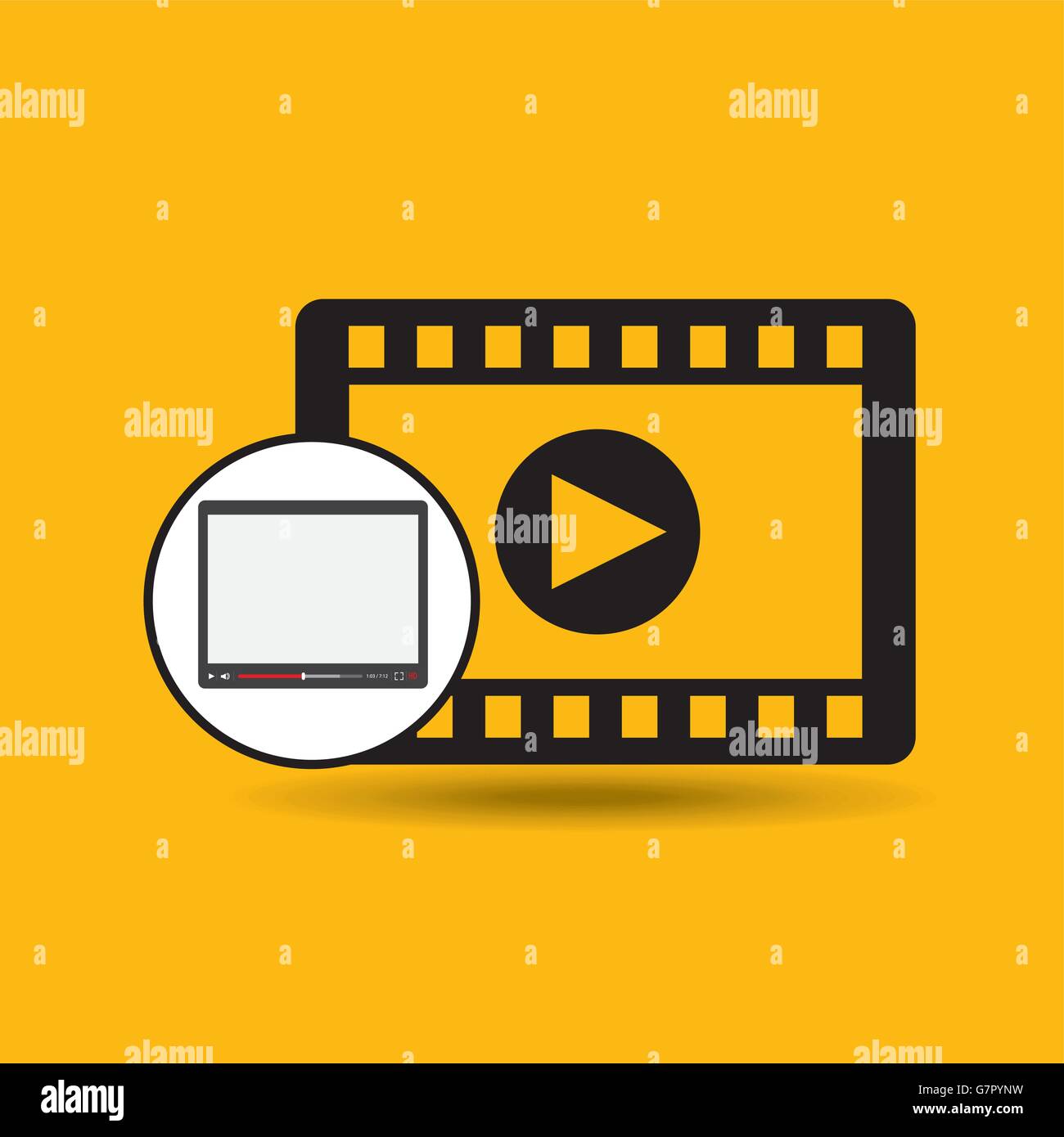 video player template design Stock Vector Image & Art - Alamy