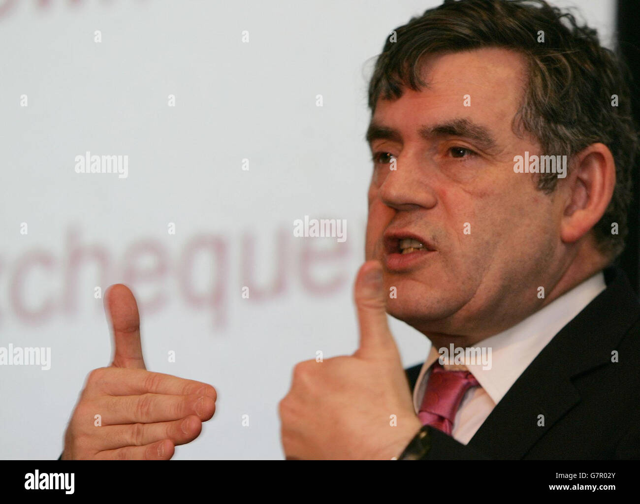 Britain's Chancellor of the Exchequer Gordon Brown Stock Photo - Alamy