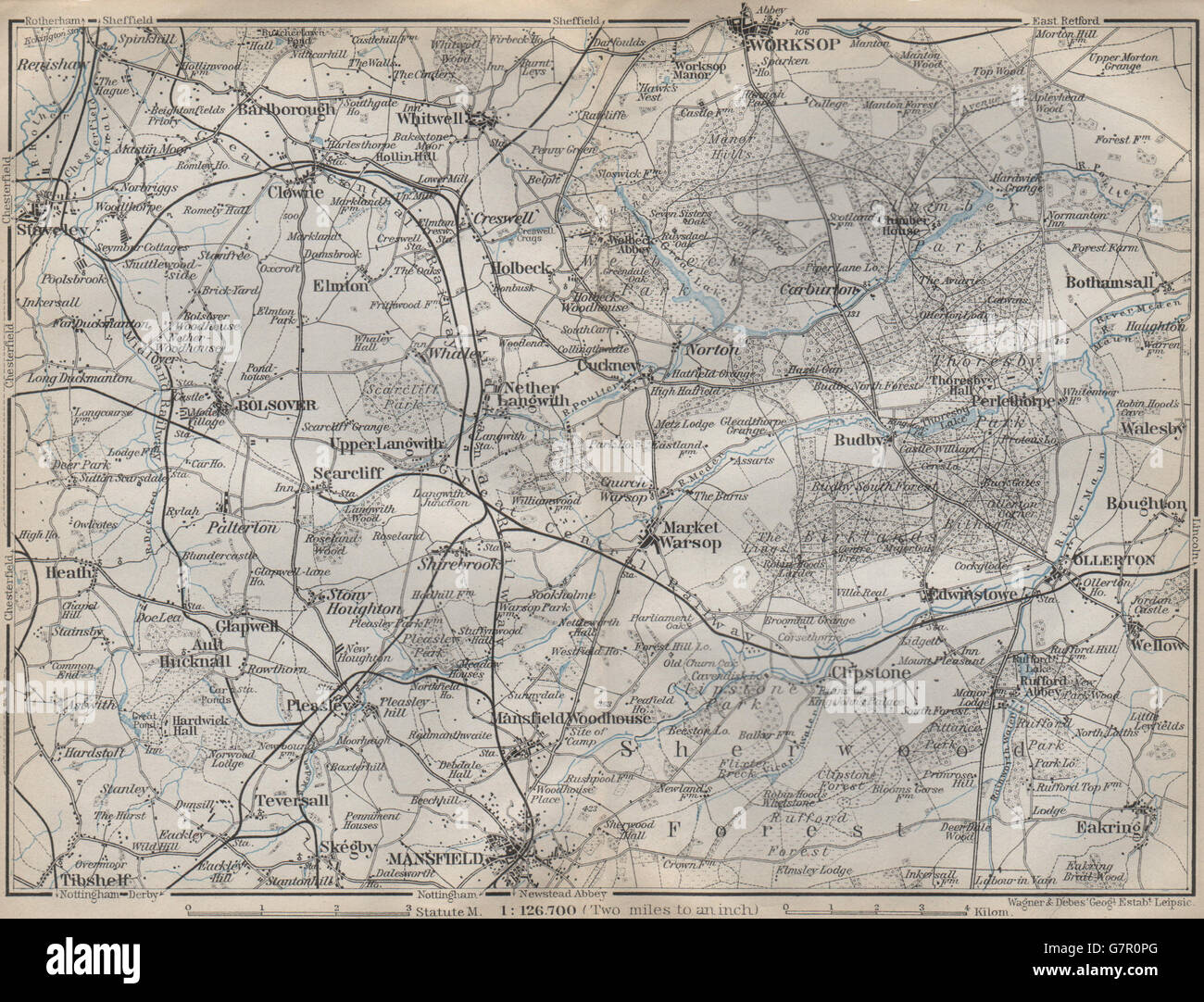 SHERWOOD FOREST & THE DUKERIES. Worksop Mansfield Ollerton Staveley ...