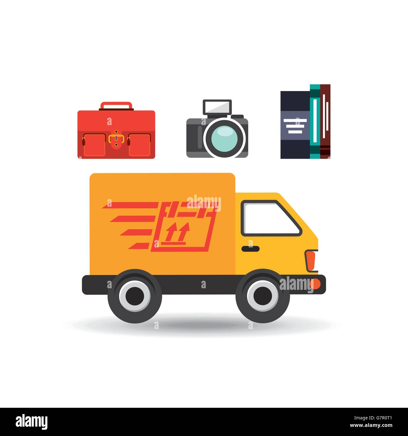 delivery service design Stock Vector Image & Art - Alamy