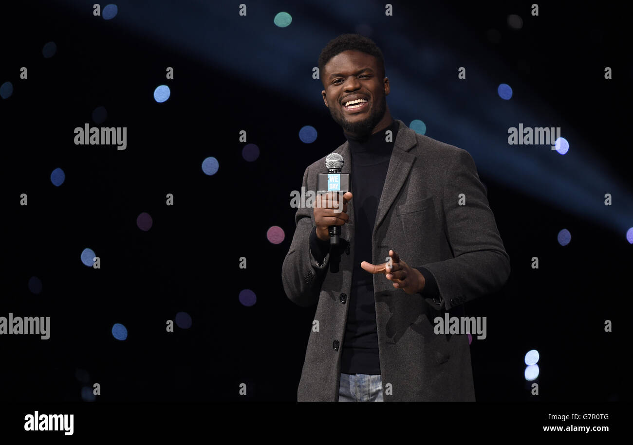 Karl lokko perfroms poem we day uk sse arena hi-res stock photography ...