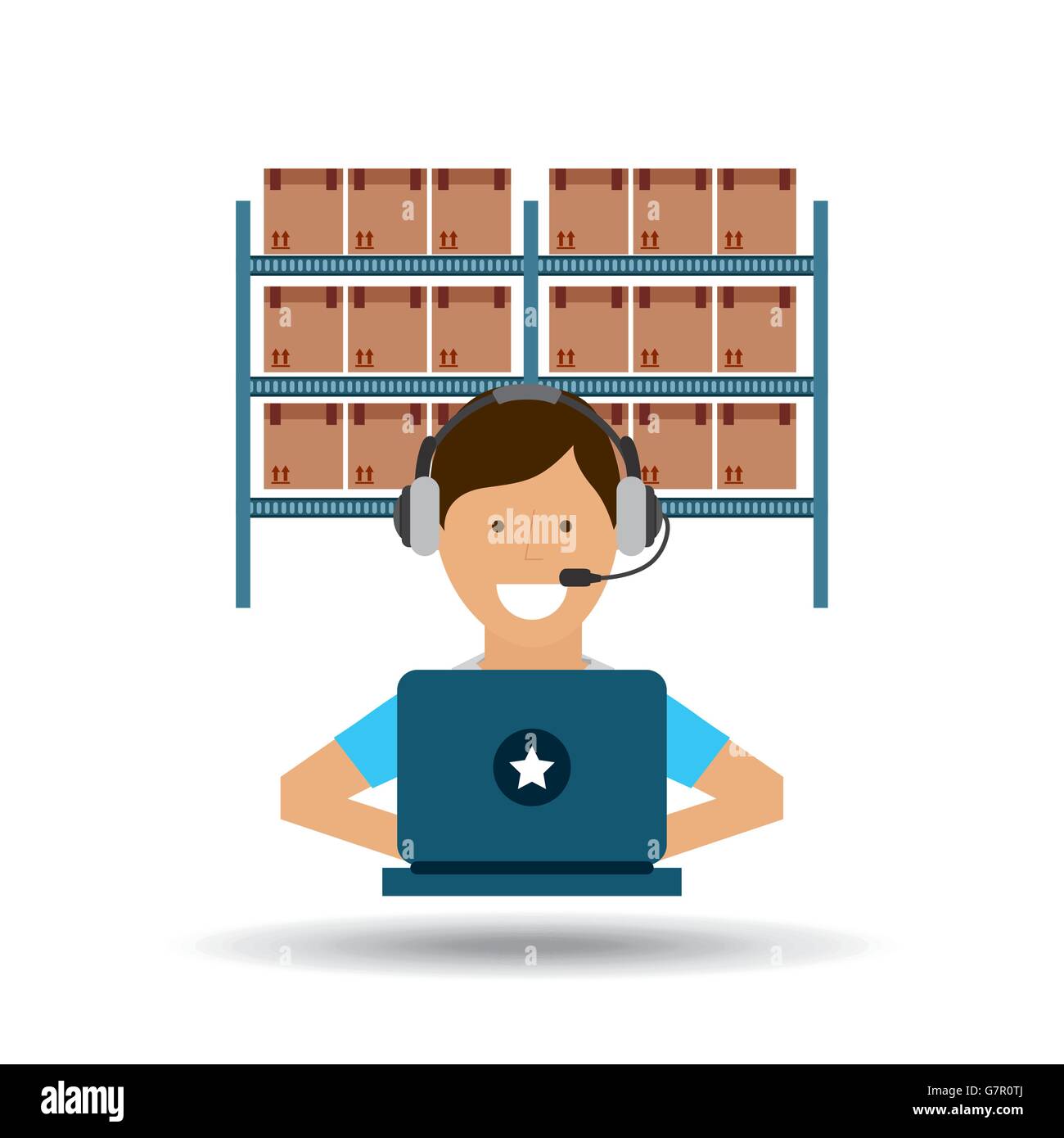 delivery service design Stock Vector Image & Art - Alamy