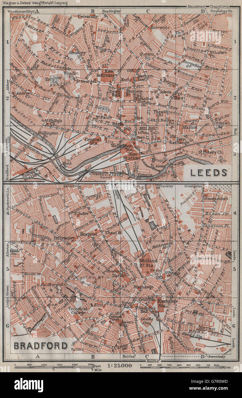 Bradford yorkshire map hi-res stock photography and images - Alamy