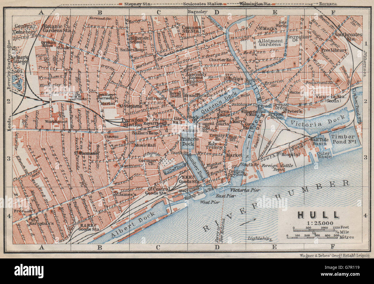 Map of kingston upon hull hi-res stock photography and images - Alamy