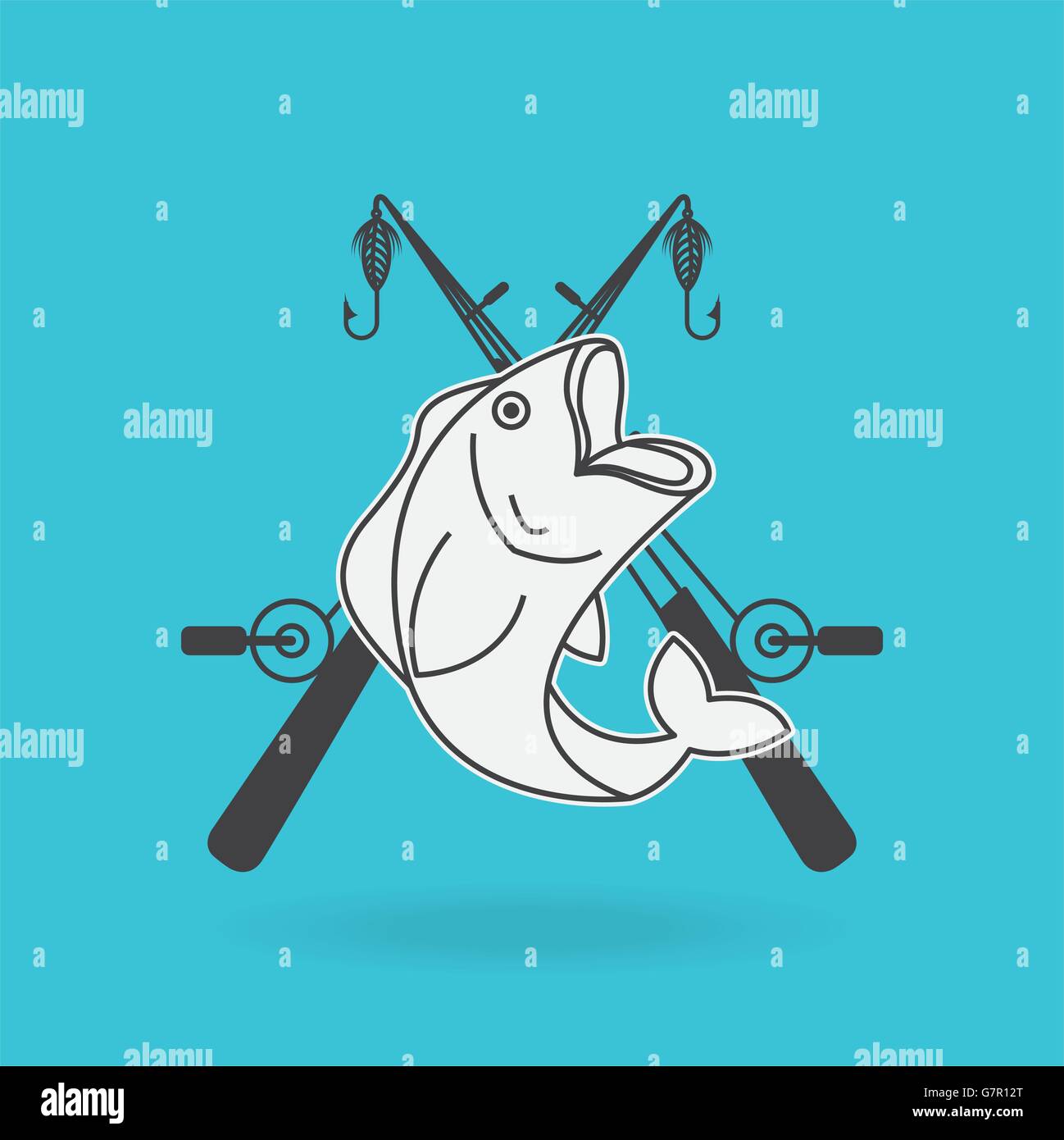 Fishing award Stock Vector Images - Alamy