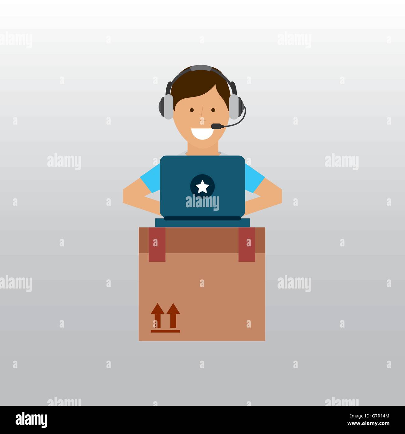 delivery service design Stock Vector Image & Art - Alamy