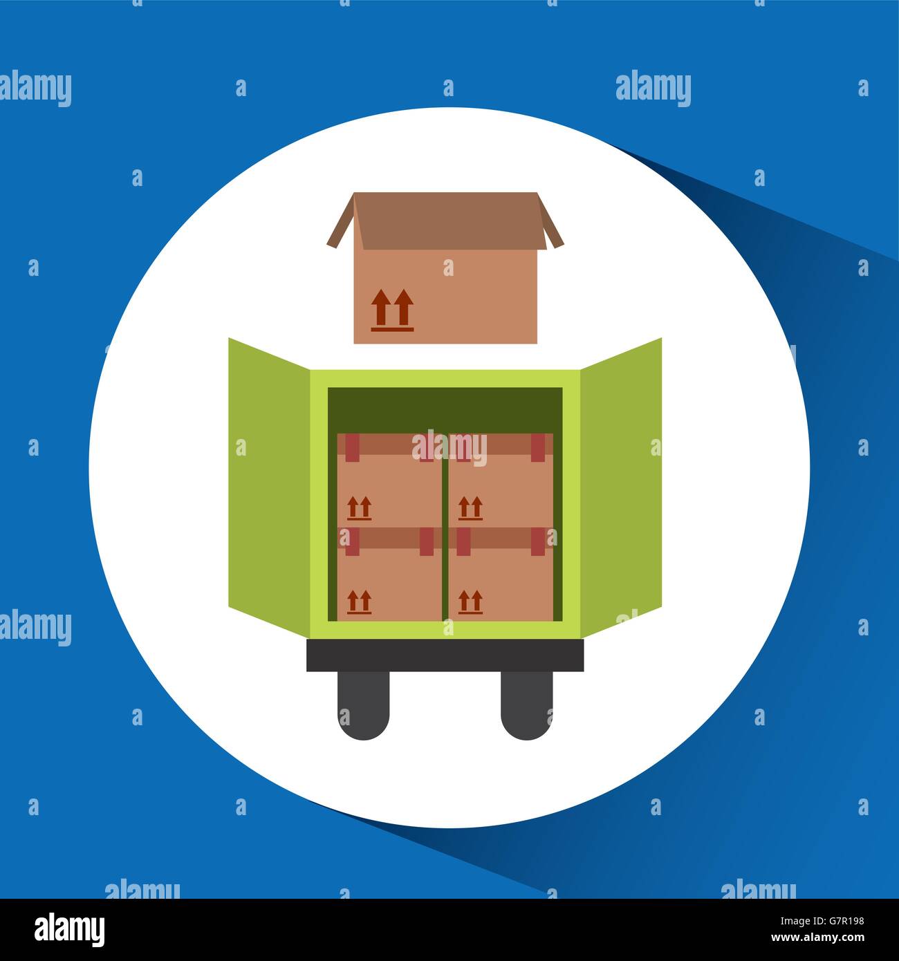 delivery service design Stock Vector Image & Art - Alamy