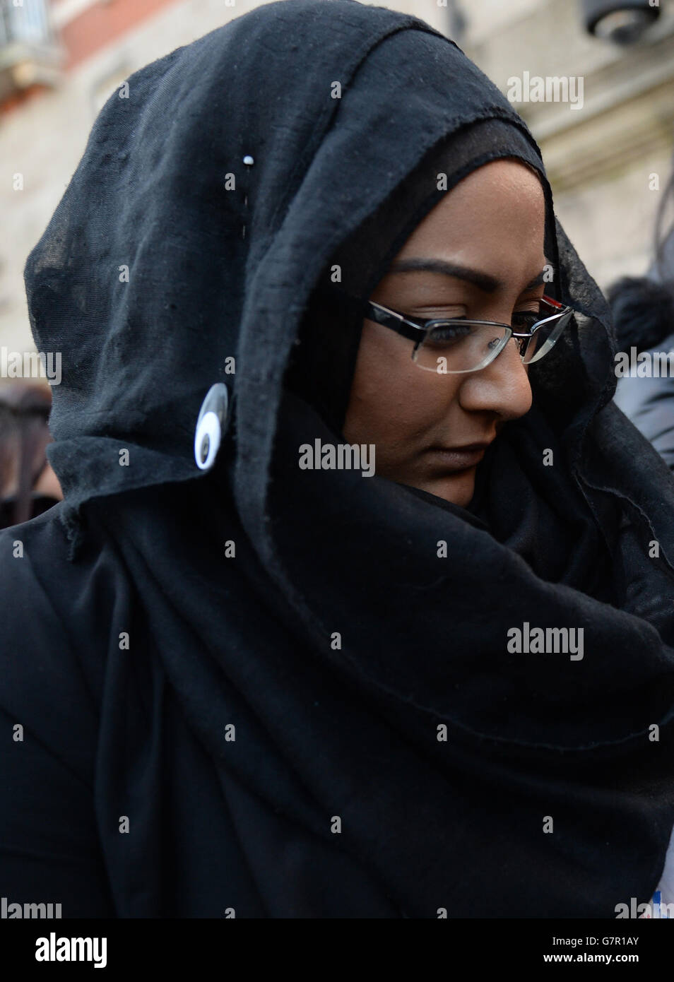 Sahima Begum (left, sister of Shamima Begum) leaves the Houses of ...