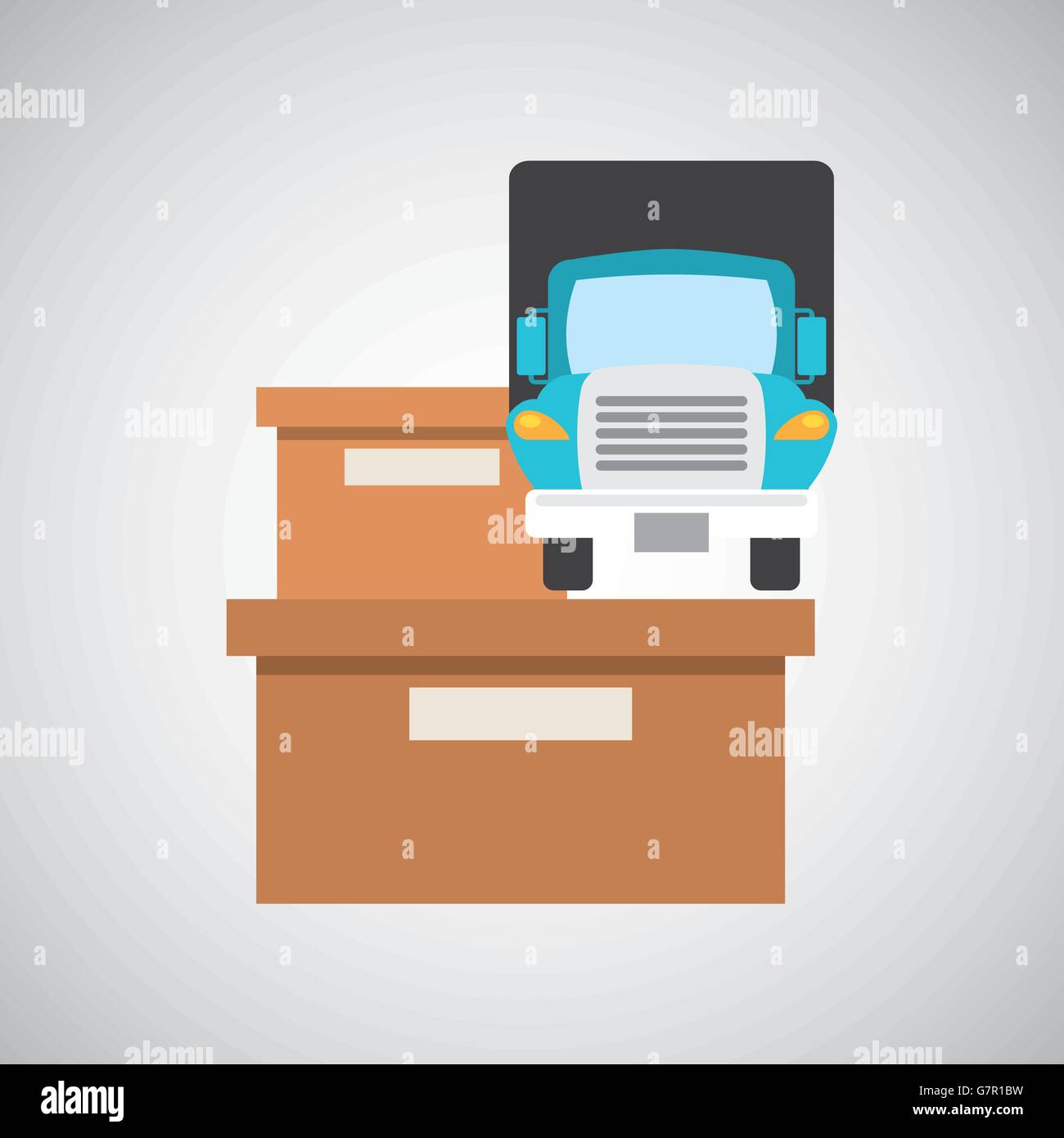 delivery service design Stock Vector Image & Art - Alamy