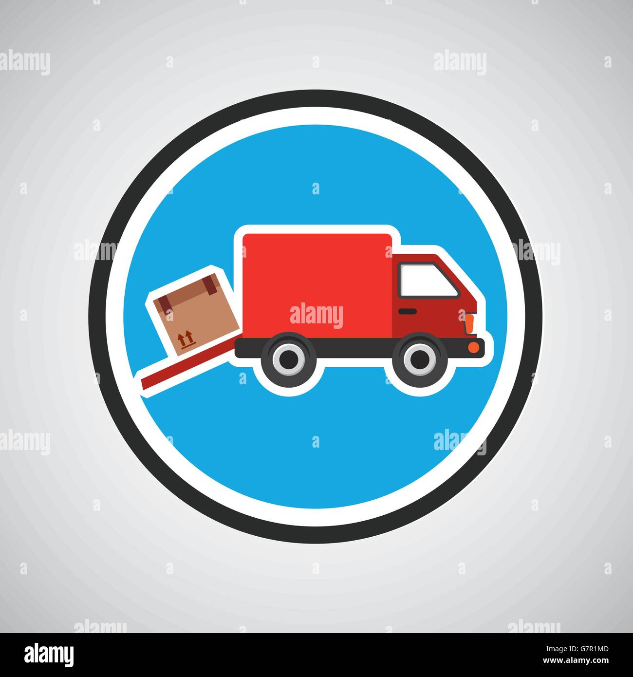 delivery service design Stock Vector Image & Art - Alamy