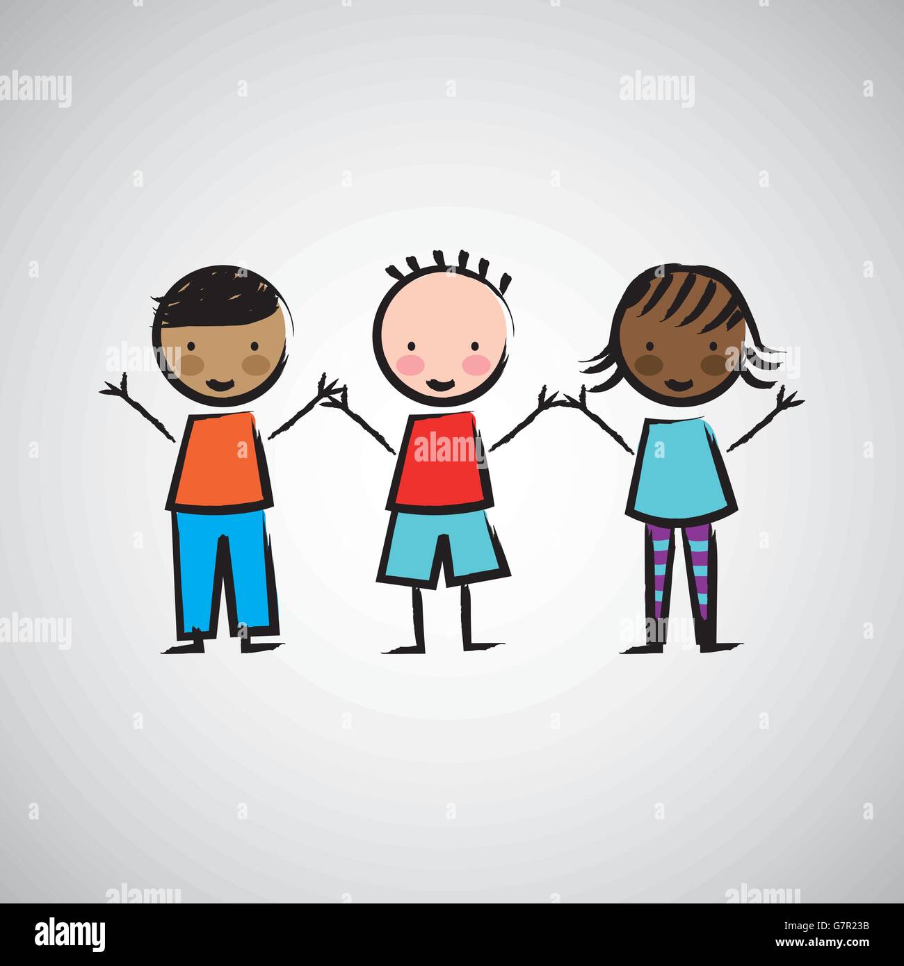 happy kids design Stock Vector Image & Art - Alamy