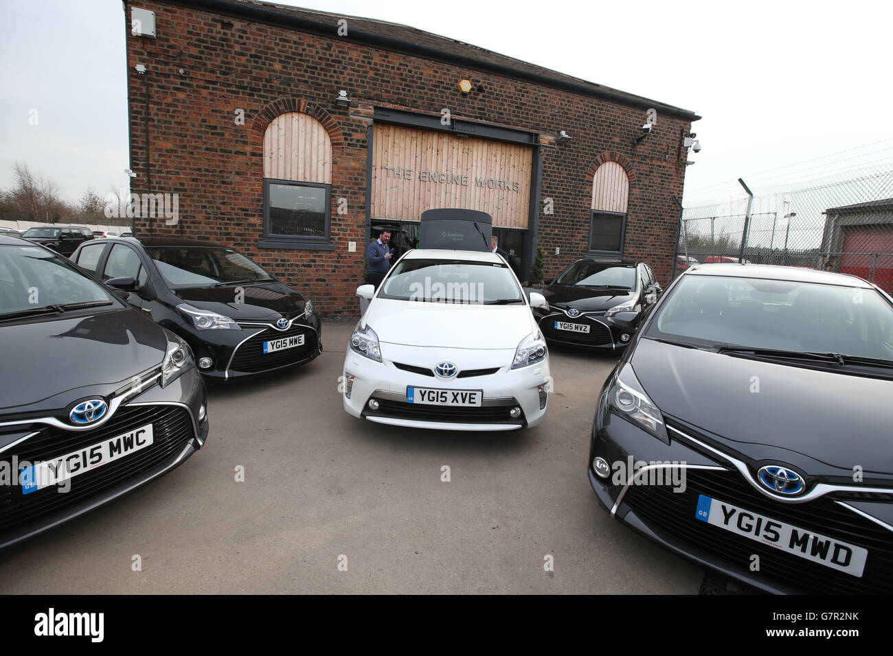 Toyota Fleet Handover to The Engine Works - York Stock Photo - Alamy