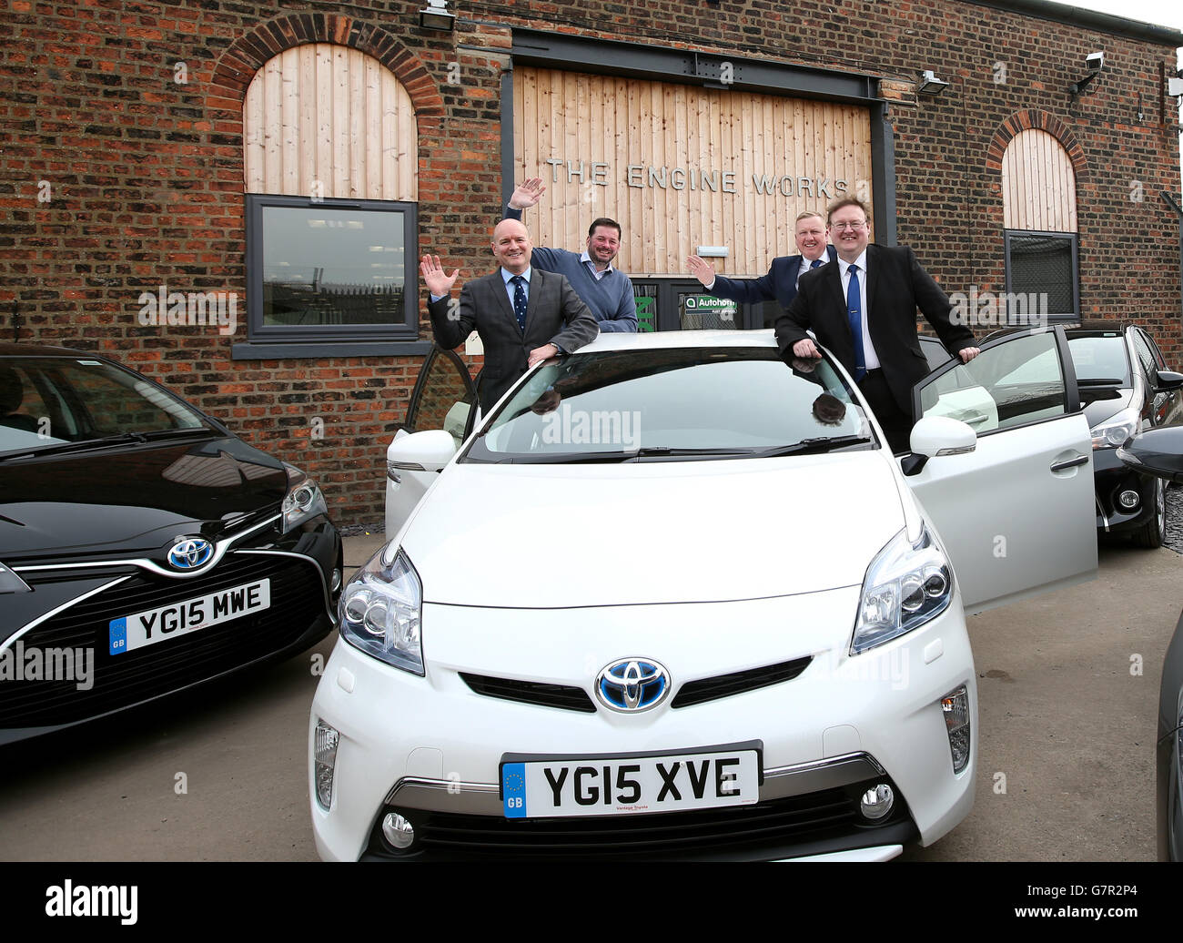 Toyota Fleet handover to The Engine Works, York Stock Photo - Alamy