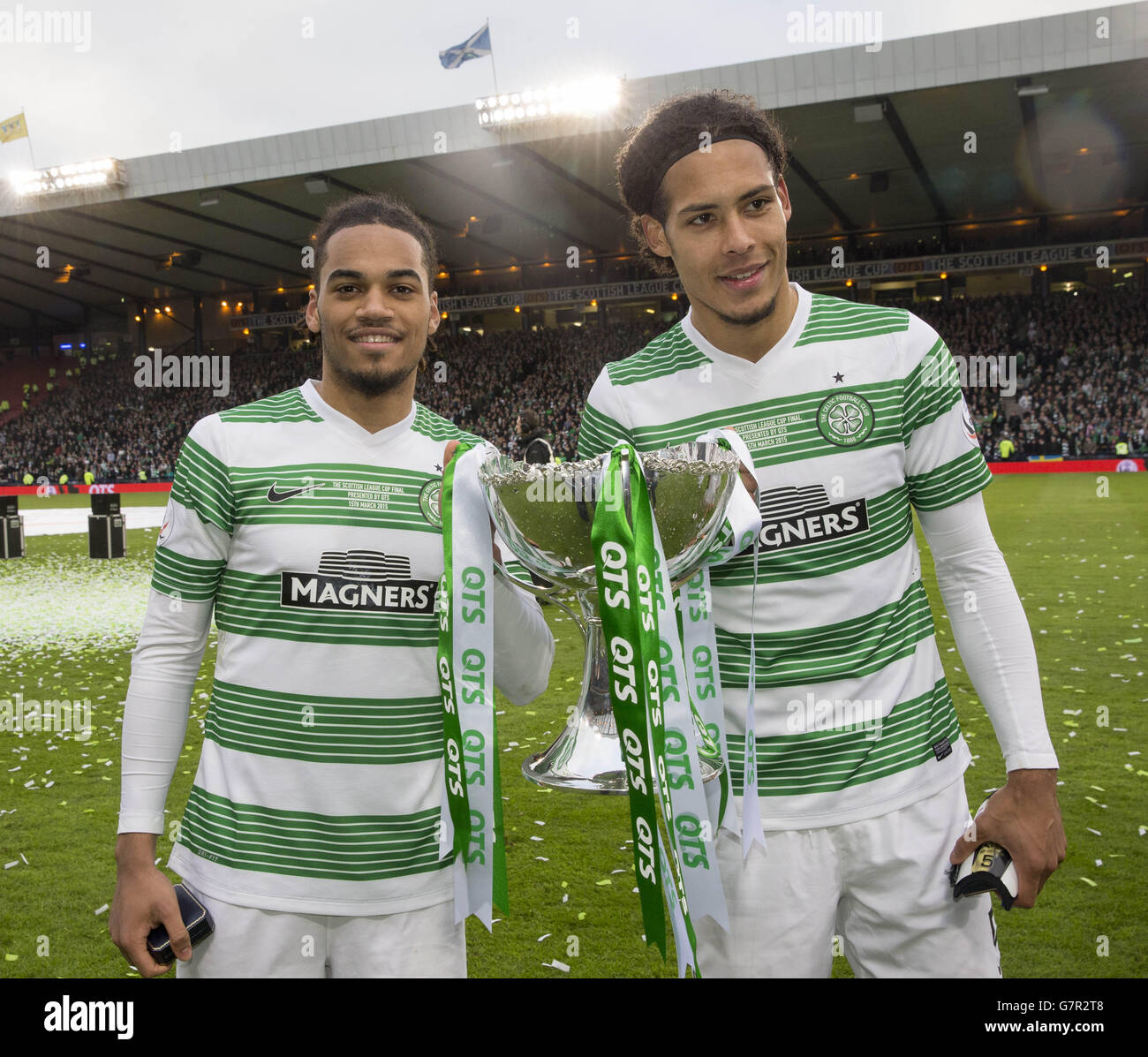 Virgil van dijk celebrates with trophy hi-res stock photography and ...