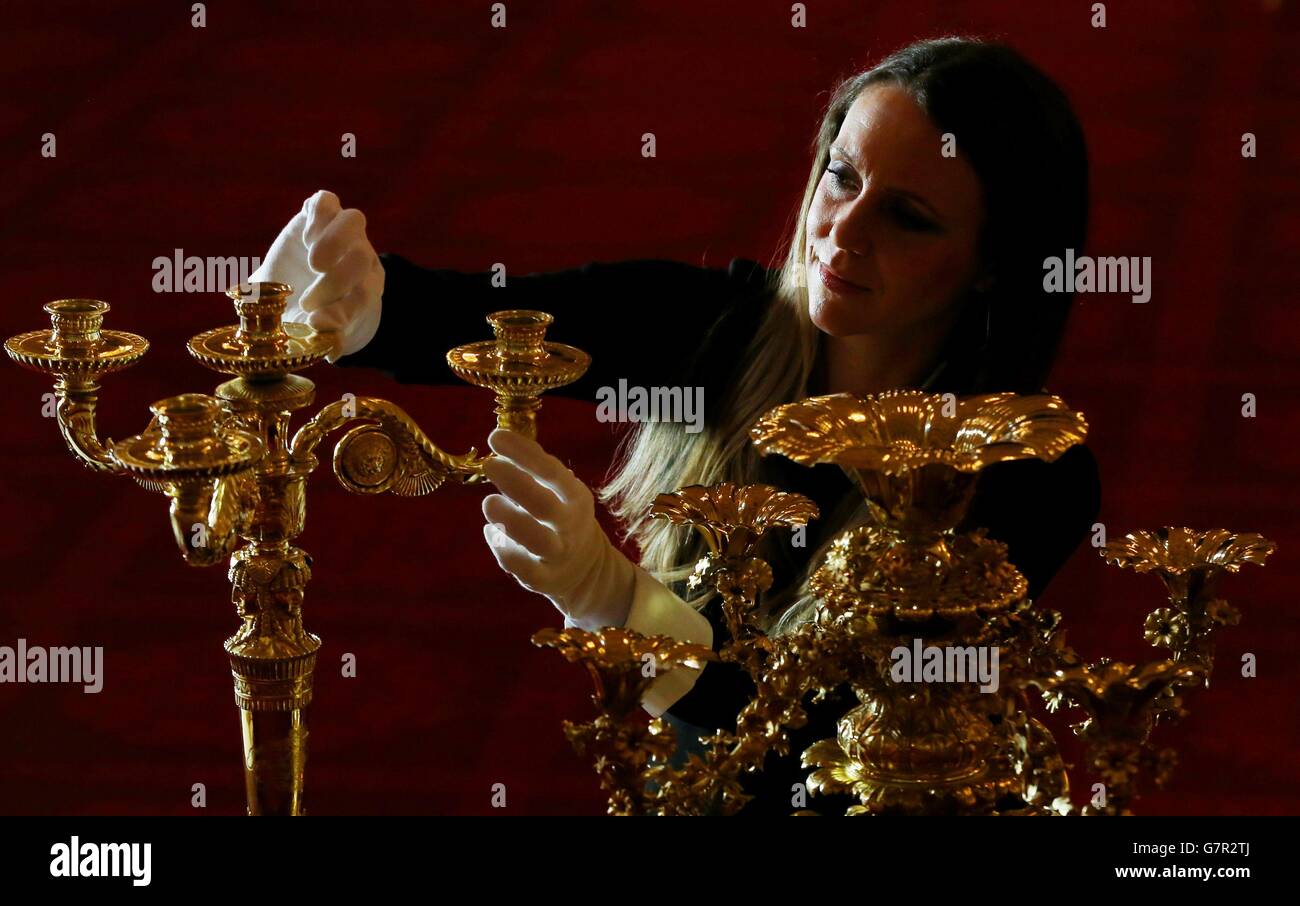 A Royal Welcome exhibition - Buckingham Palace Stock Photo - Alamy