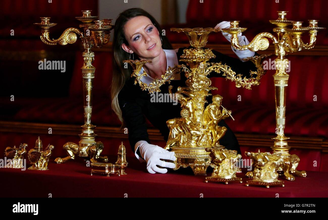 A Royal Welcome exhibition - Buckingham Palace Stock Photo - Alamy