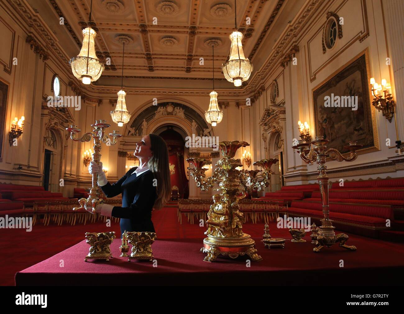 A Royal Welcome exhibition - Buckingham Palace Stock Photo - Alamy