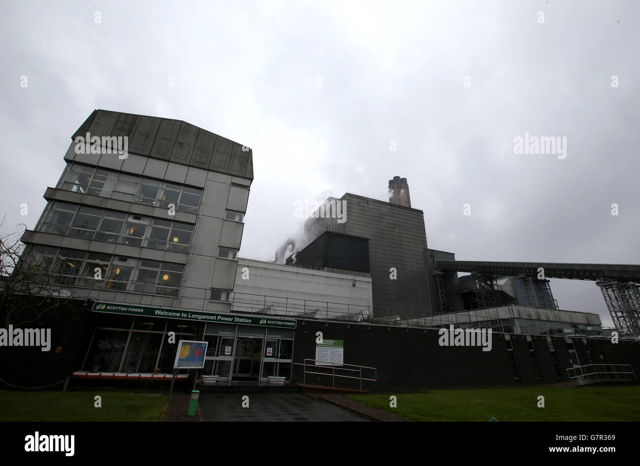 A general view of Longannet power station which was visited by Deputy ...
