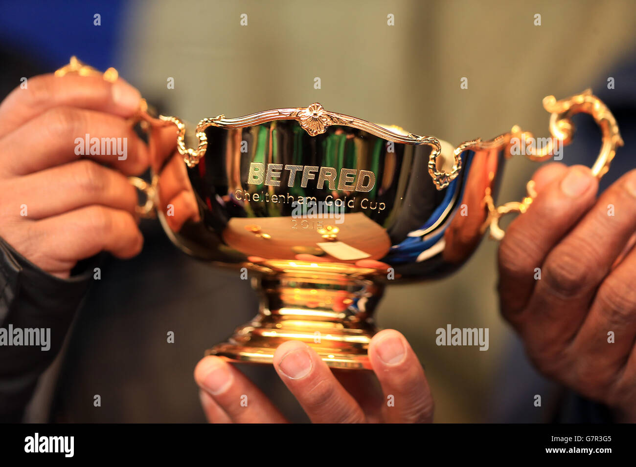 Cheltenham Festival Gold Cup Trophy High Resolution Stock Photography ...