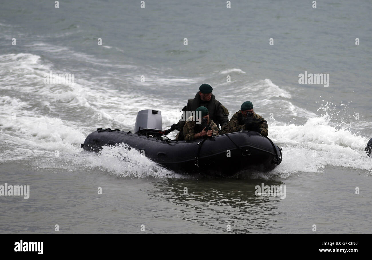 More than 80 Royal Marines take part in an invasion exercise to ...