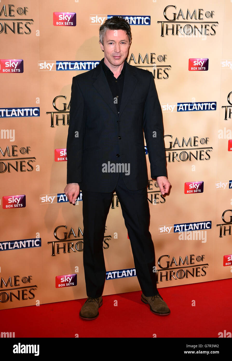 Aidan Gillen attending the world premiere of the fifth series of Game ...