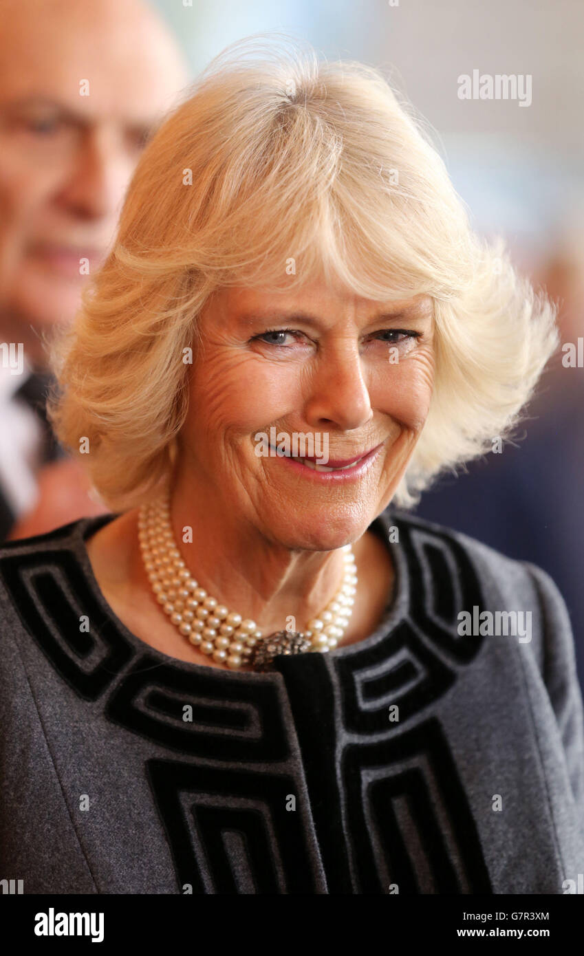 The Duchess of Cornwall during a visit to the Shakespeare Theatre ...