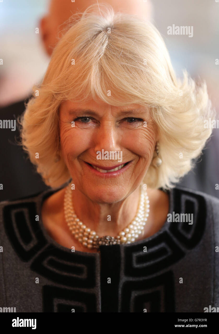 The Duchess of Cornwall during a visit to the Shakespeare Theatre ...