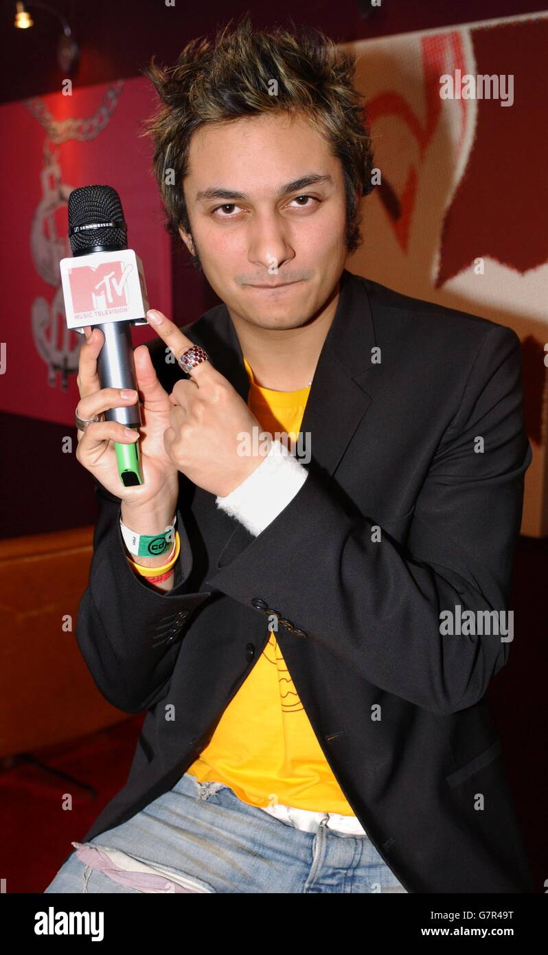 MTV TRL - Leicester Square. Singer Raghav during his guest appearance ...