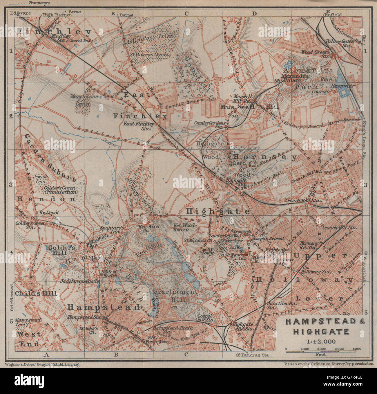 Muswell hill map hi-res stock photography and images - Alamy