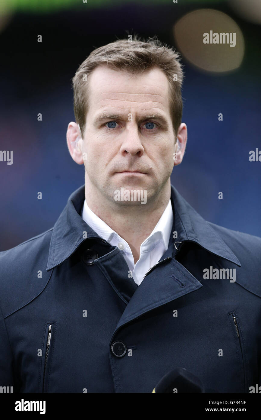 Chris Paterson during the RBS Six Nations match at Murrayfield Stadium ...
